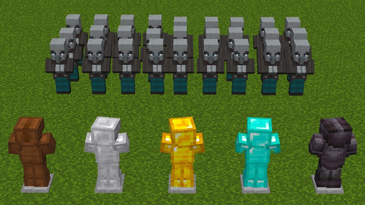 which armor can save you from vindicator attacks - YouTube