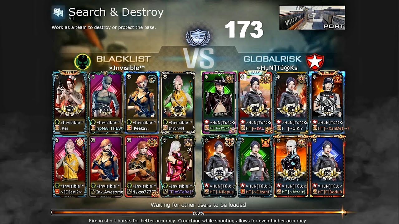 »HuN]Tú®Ks™ VS »Invisible™ Port [CrossFire Clan War] #173 - YouTube