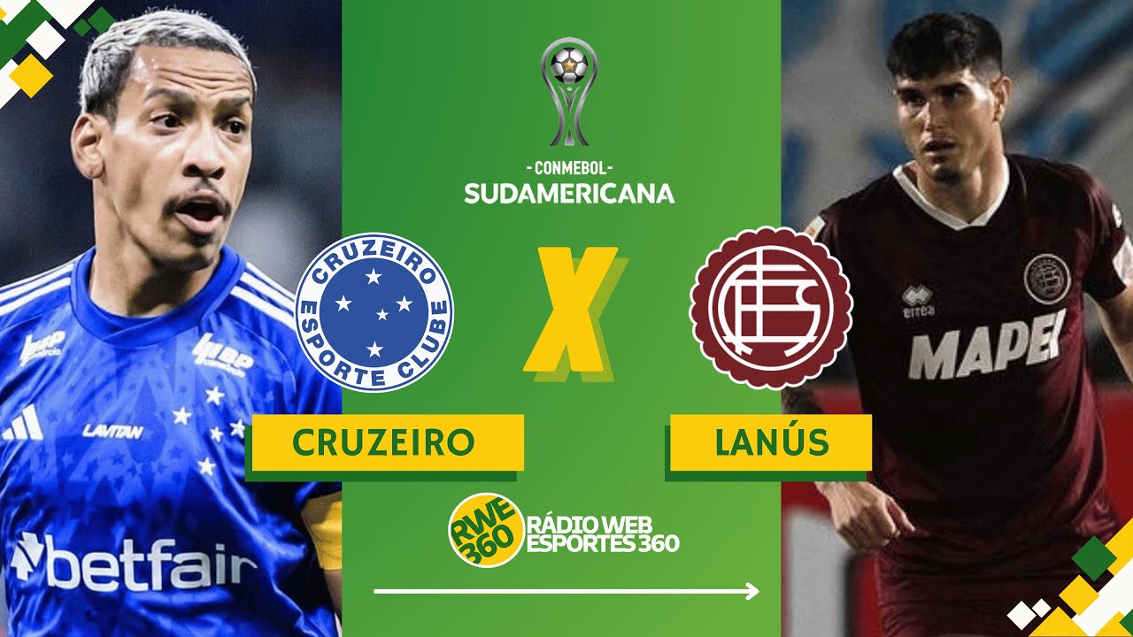 LANÚS X CRUZEIRO | SULAMERICANA - NARRAÇÃO AO VIVO - YouTube