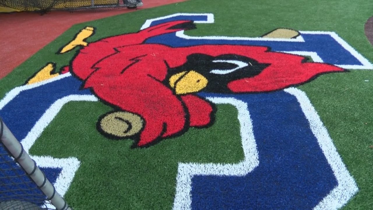 New turf at Cardinal Park ready for first game action - YouTube
