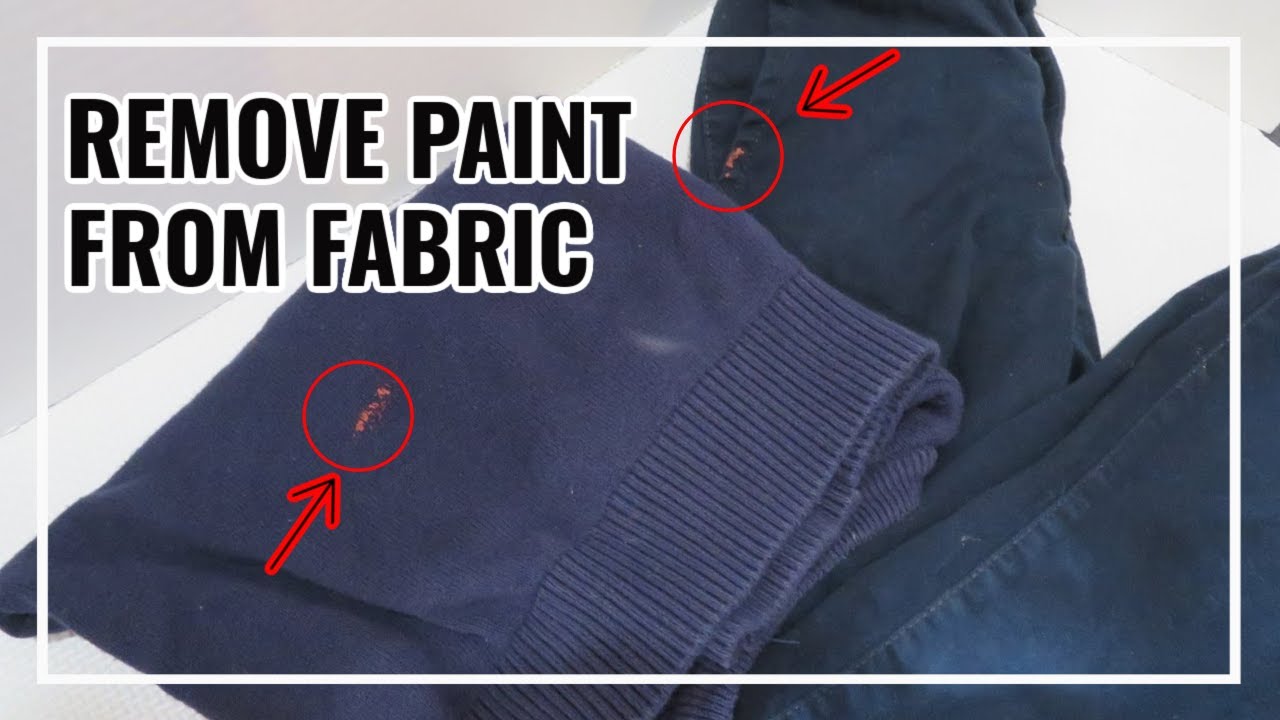 HOW TO REMOVE PAINT FROM FABRIC/ EASY DIY (IT REALLY WORKS)/ Clean with ...