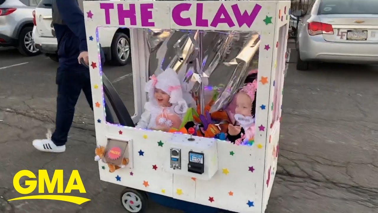 This claw-machine costume just won Halloween l GMA Digital - YouTube