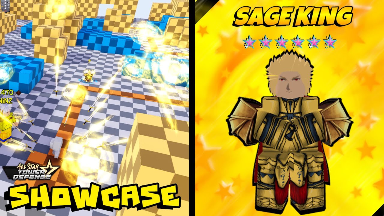 LVL 175 SAGE KING 6⭐UNIT SHOWCASE - ALL STAR TOWER DEFENSE - YouTube