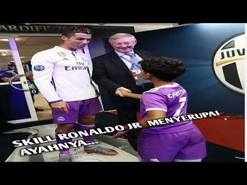 Keren,skill ronaldo jr menyerupai ayahnya