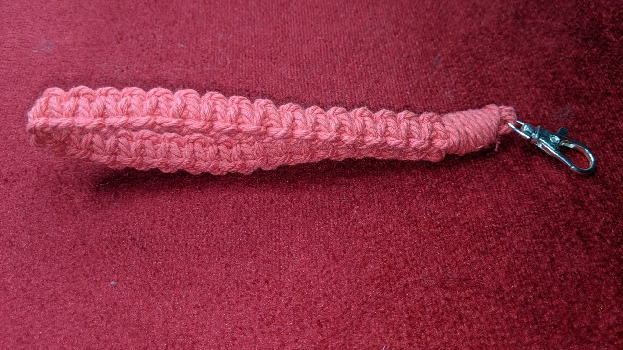 Crafting Knots of Joy: DIY Macramé Square Knot Keyring Tutorial - YouTube
