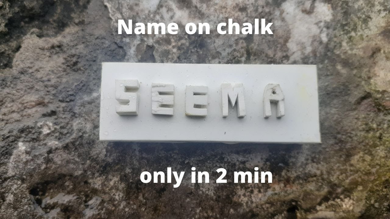 Carving name on eraser | eraser carving | only art | how to sculpting ...