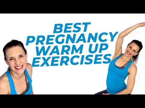 Pregnancy Warm Up Exercises (Do These Before Stretches) | 5 Minute Pregnancy Workout