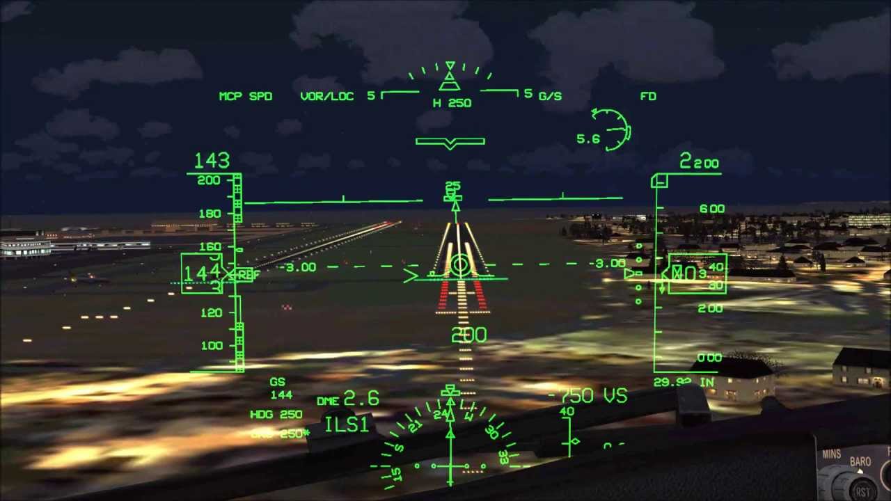 737-800 HGS Approach - YouTube