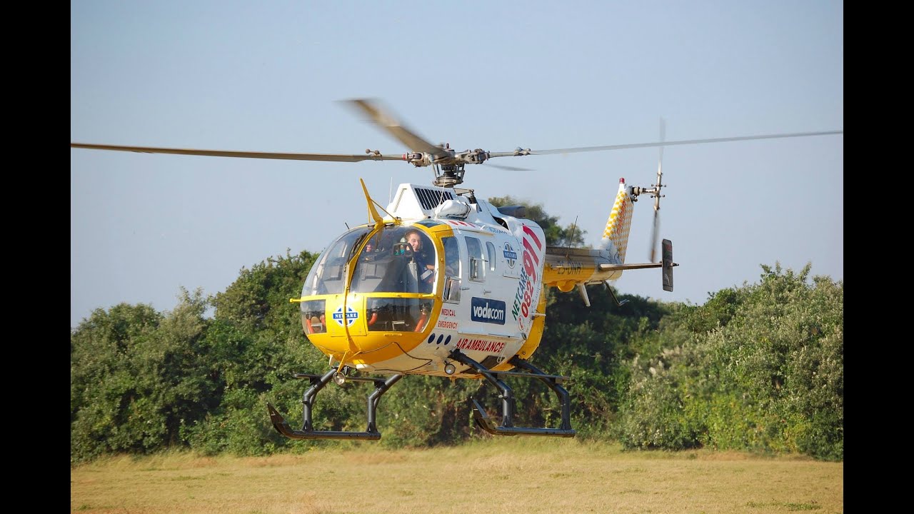 MBB Bo-105 Helicopter Take Off - YouTube
