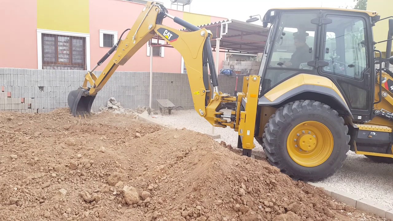 Cat 444 f 2 .ceylanpınar. kuruldu inşaat. - YouTube