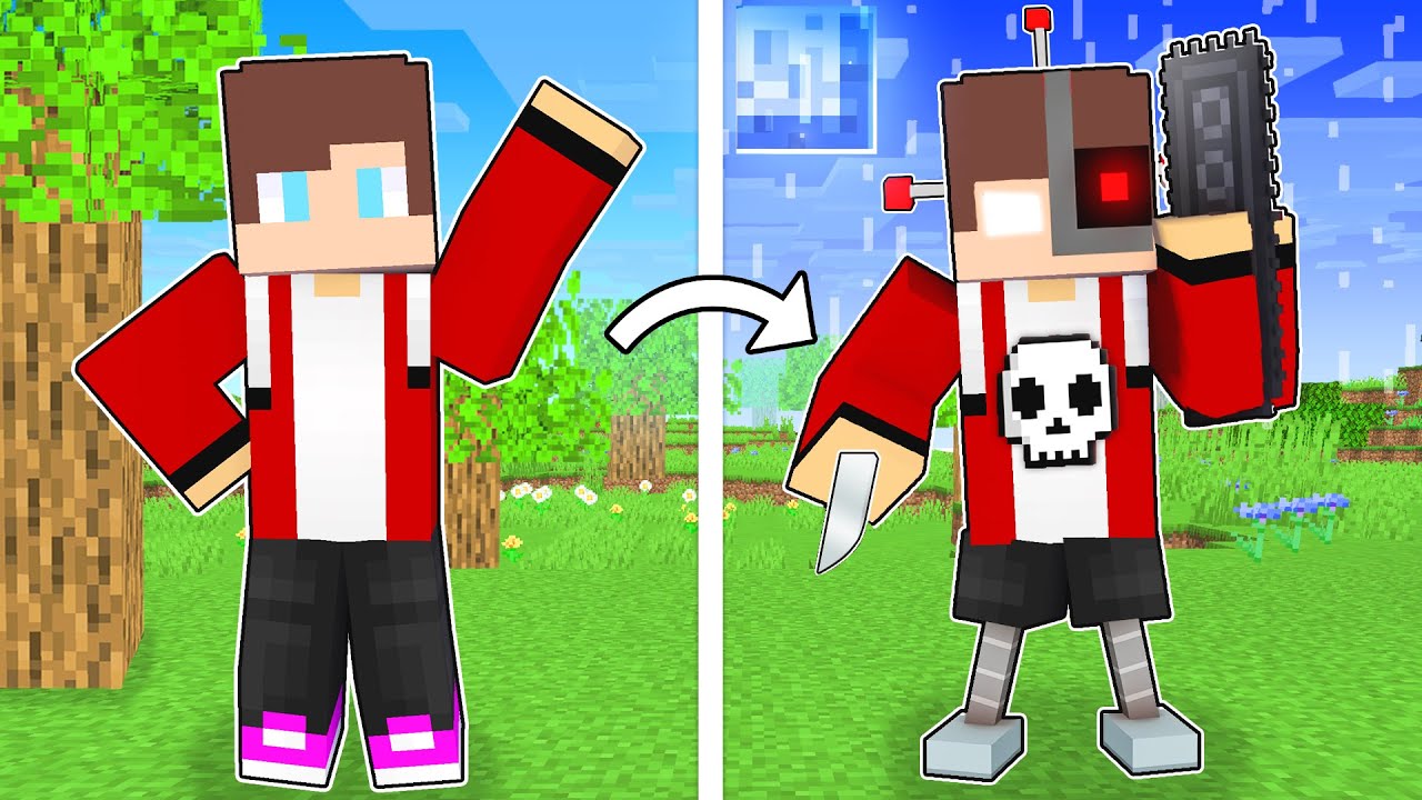 Upgrading MAIZEN to SUPER CYBORG - Funny Story in Minecraft! (JJ and ...