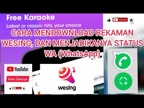 Cara mendownload lagu dari wesing jadi mp3 dan menjadikanya status wa (whatsapp).