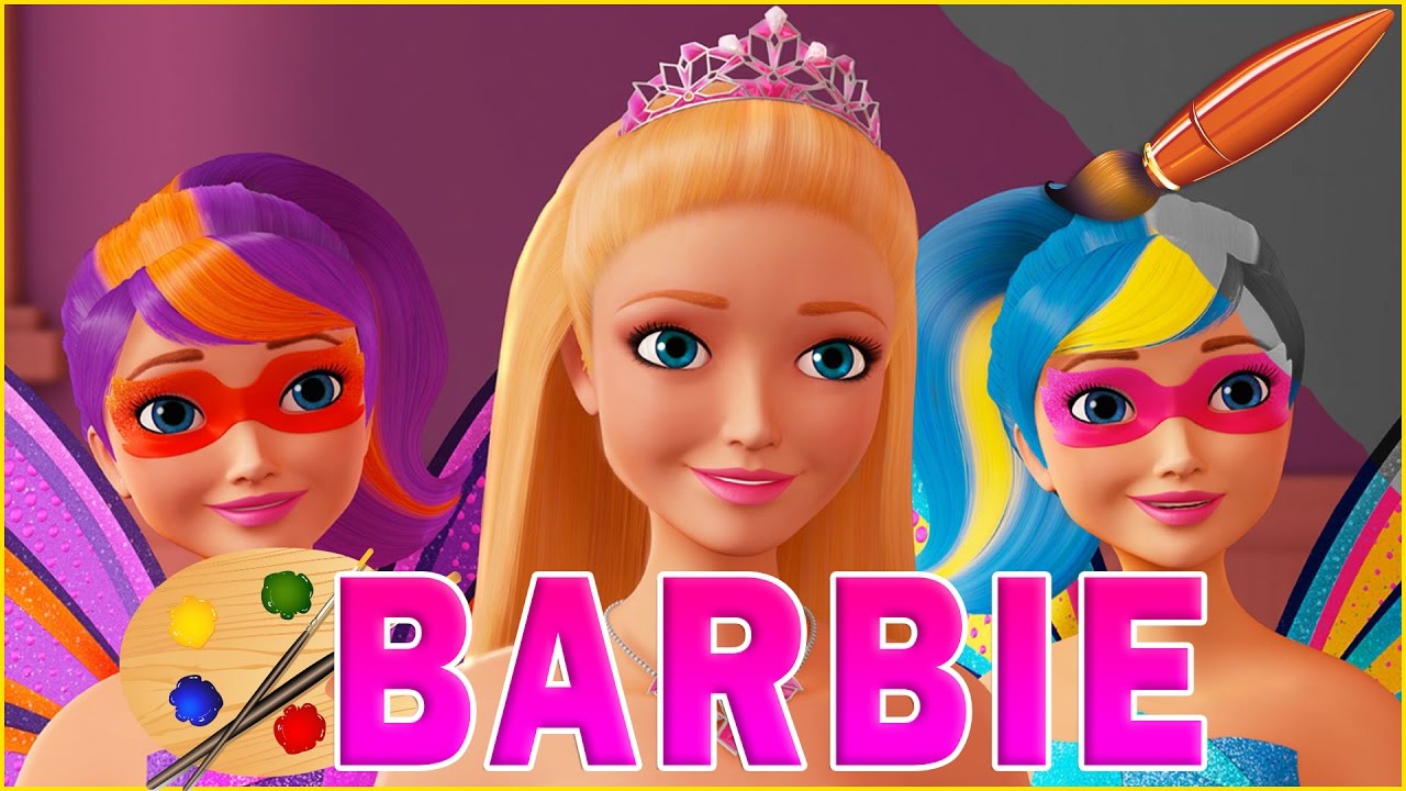 BARBIE Coloring Book Pages for Kids | Barbie in Princess Power Kids ...