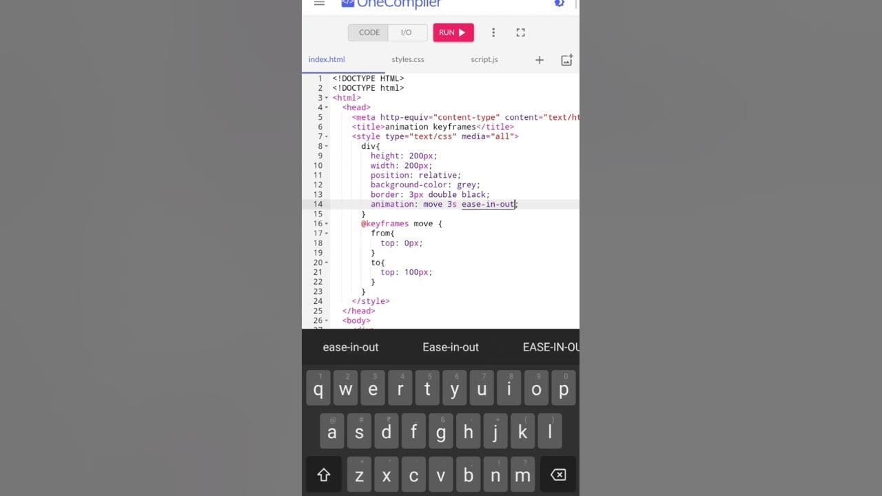Html And Css Animation Keyframes Property Part 1 Webdevlopement Webdesign Programmingcoding