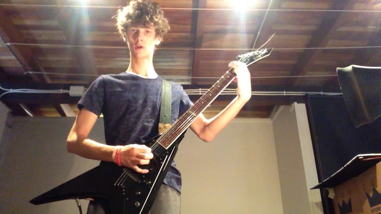 My new ESP ltd v-200 guitar demo - YouTube