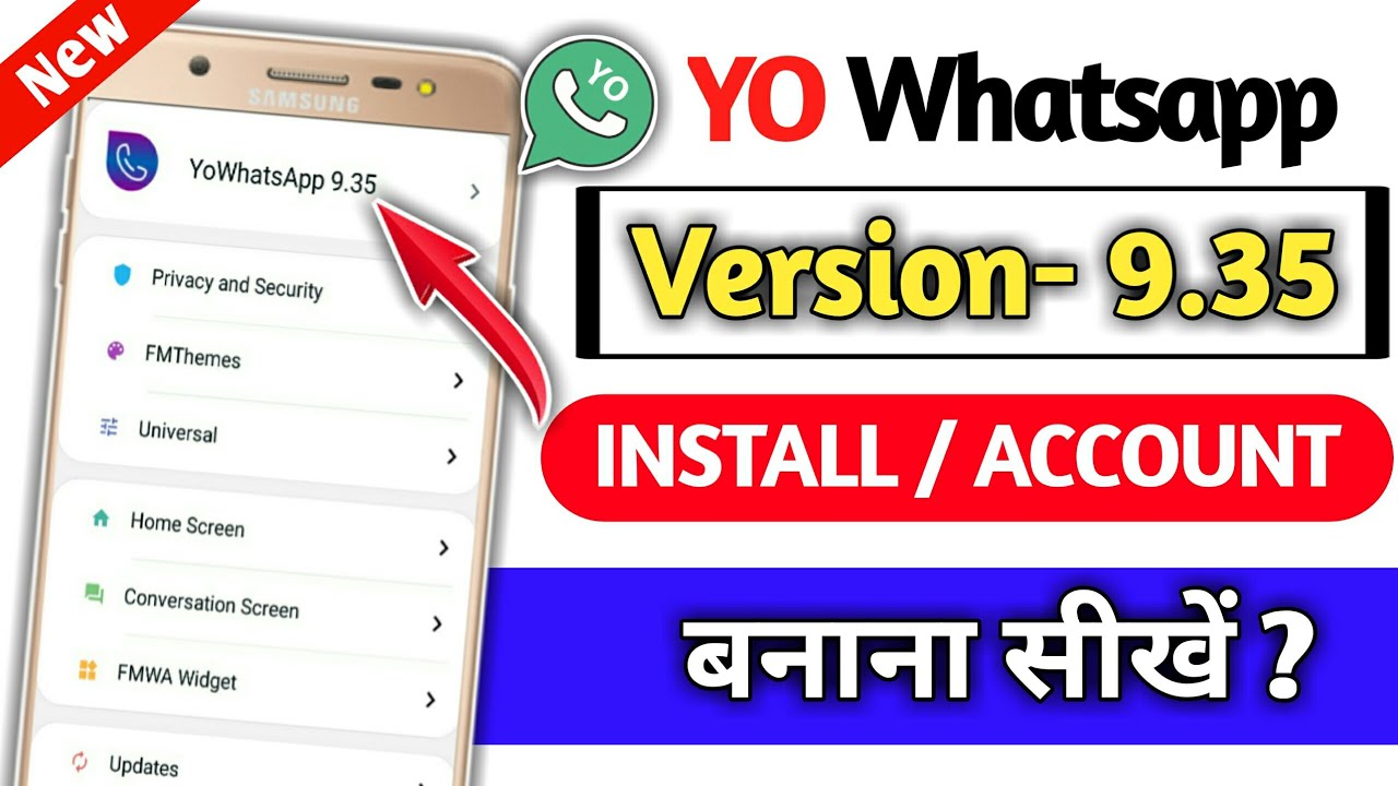 Yo Whatsapp V-9.35 Install Kaise Kare 2022 | yo whatsapp download link ...