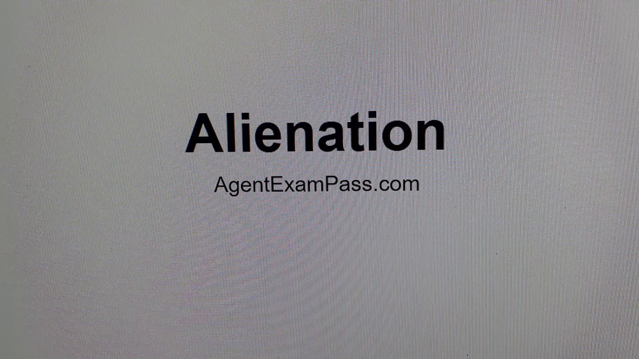 111 alienation Free Real Estate License Exam Words Questions ...