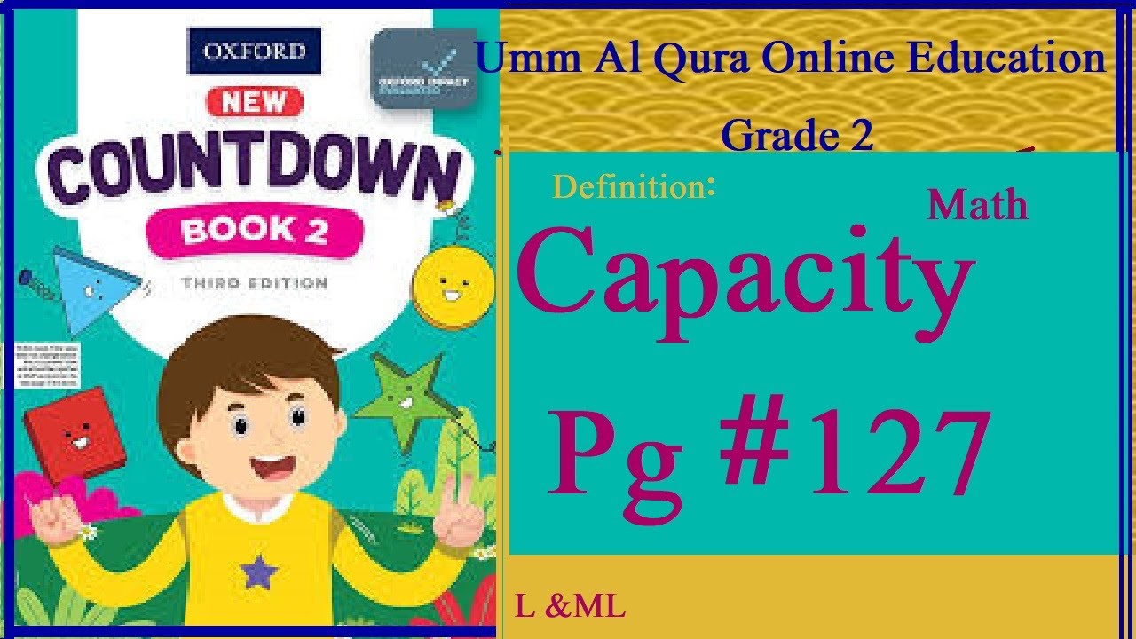 Grade 2| Math Capacity | Pg 127 | Introduction of Capacity |Definition ...