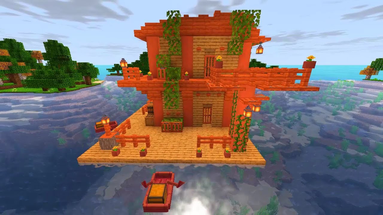 Minecraft | 🌿 Construyendo una Casa Balsa 🏠 Tutorial - YouTube