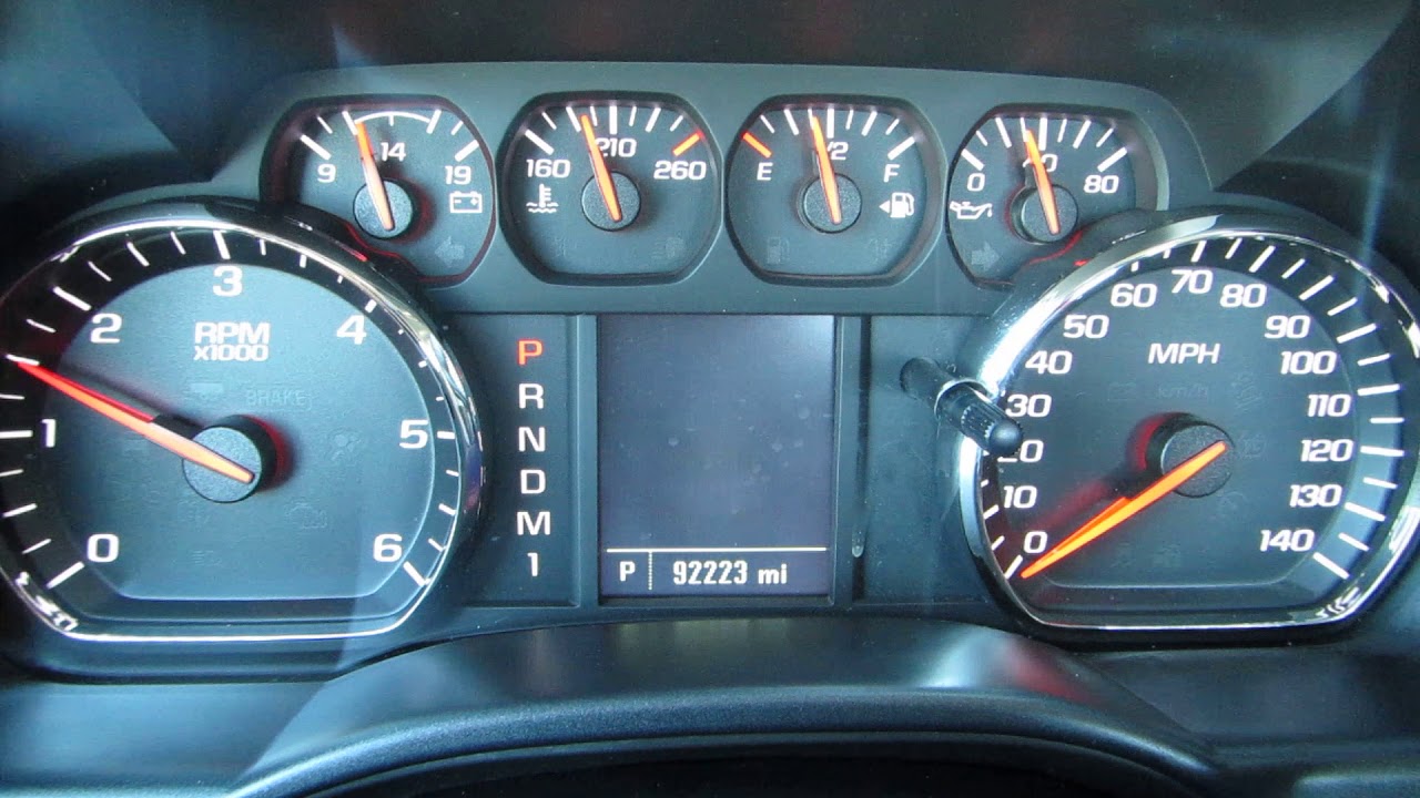 2016 Chevrolet 2500 Instrument Cluster Dallas Fort Worth, TX #37337 ...