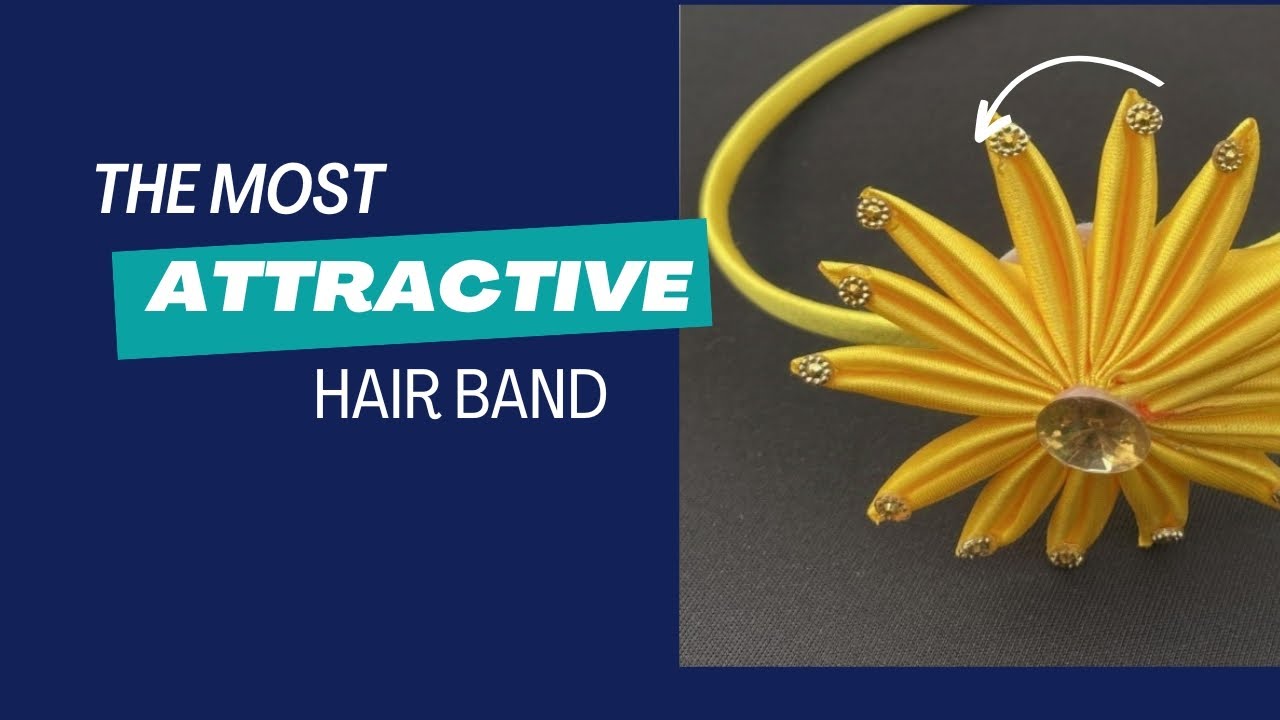 how make a fancy hair band,/फैन्सी हेयर बैन्ड बनाना सीखे - YouTube