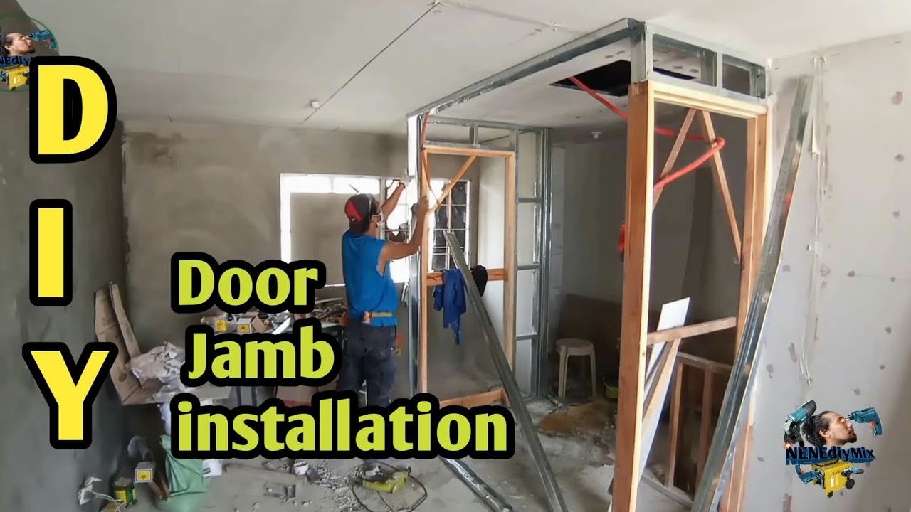 Paano mag kabit ng hamba sa metal studs #how to install Door Jumb with ...