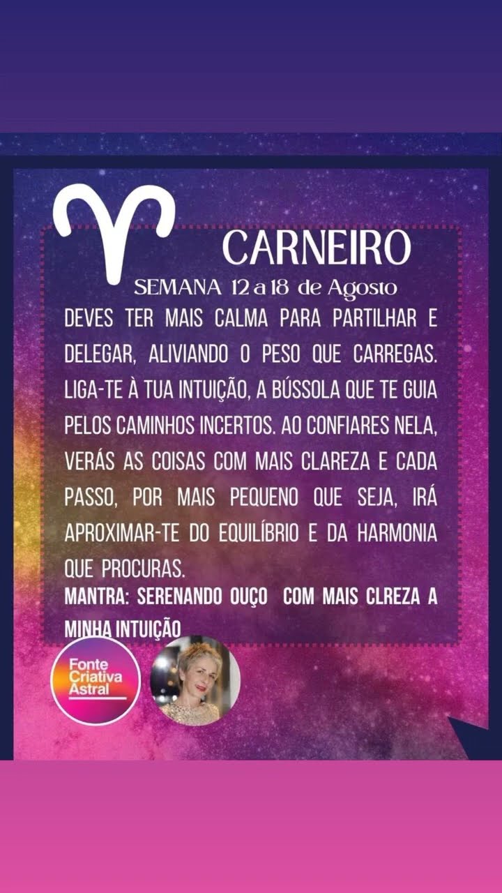 Conselho dos astros signo Carneiro/Áries ♈️ - YouTube