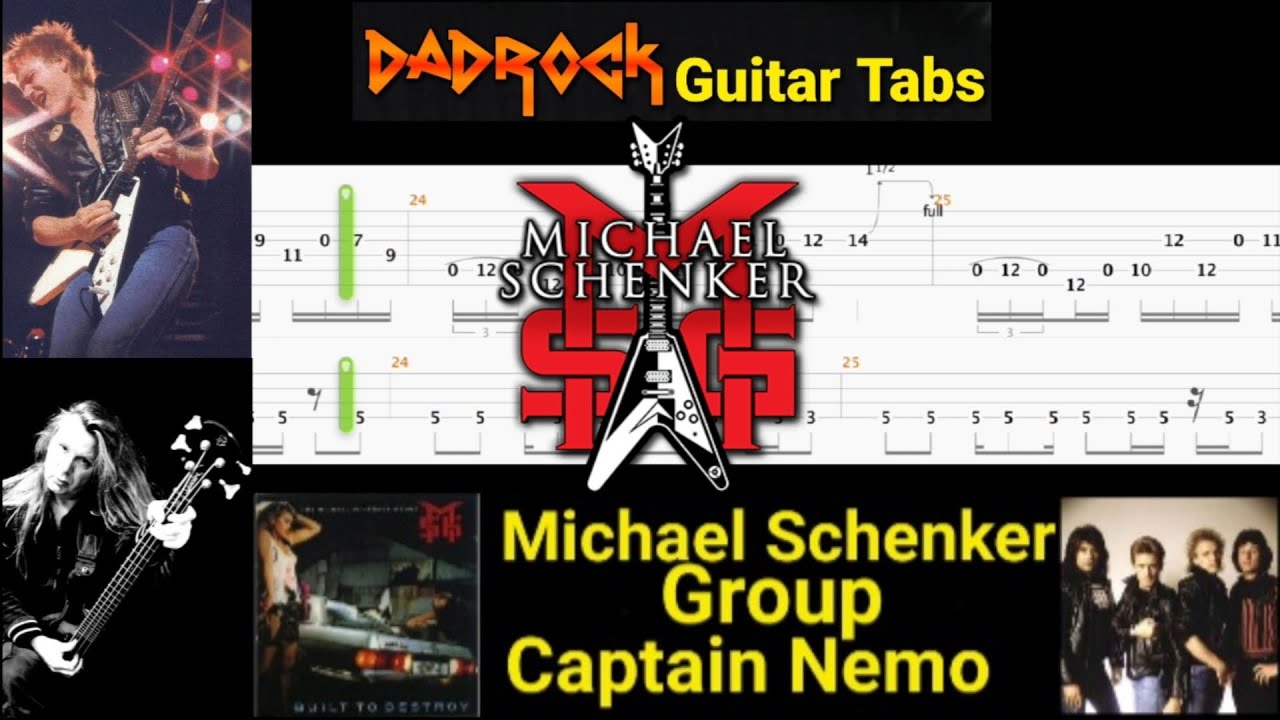 Captain Nemo - Michael Schenker Group - Guitar + Bass TABS Lesson ...