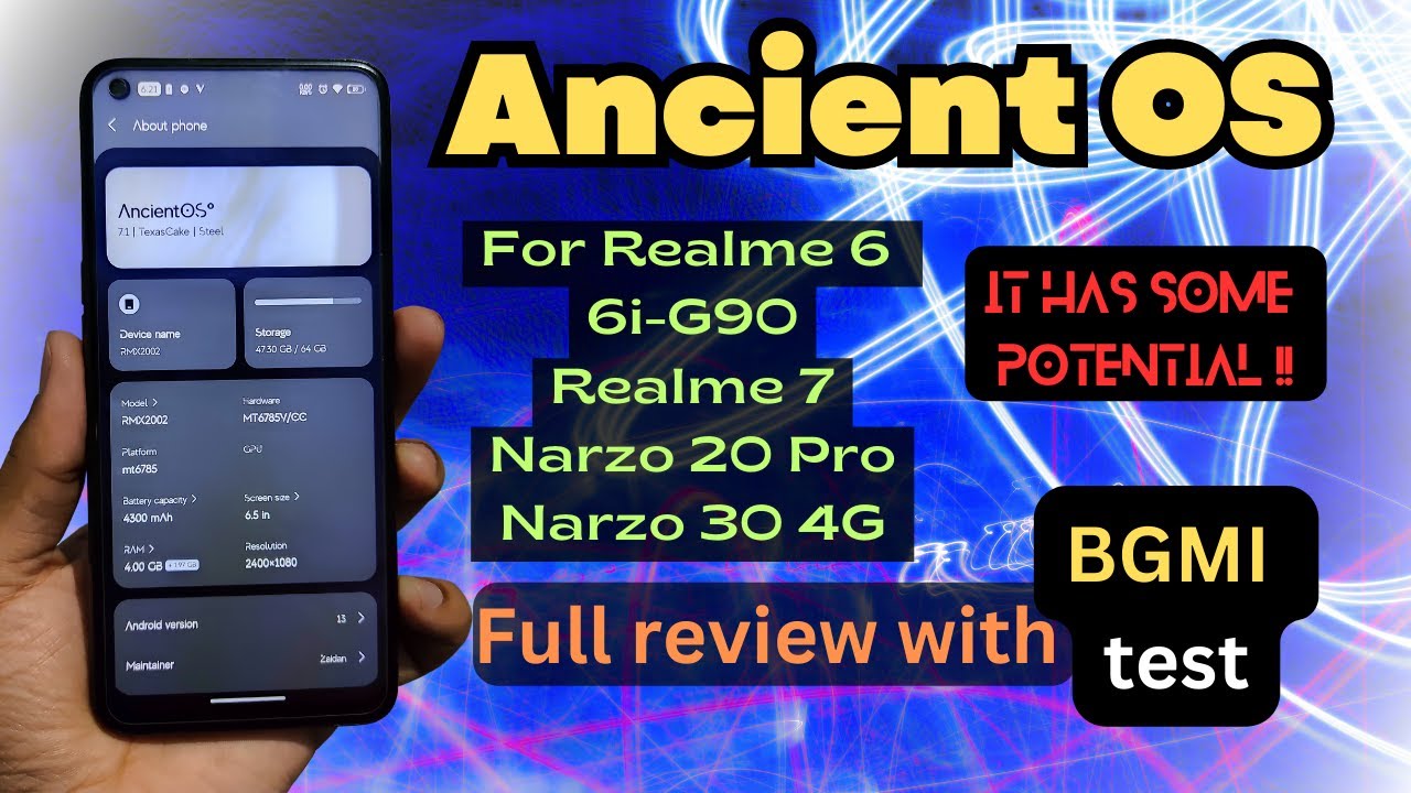 Unleashing the Power of Ancient OS Custom ROM: Realme 6, 6i, 7 and ...