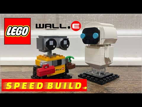 LEGO WALL-E and EVE BrickHeadz Speed Build #lego #unboxing #brickheadz ...