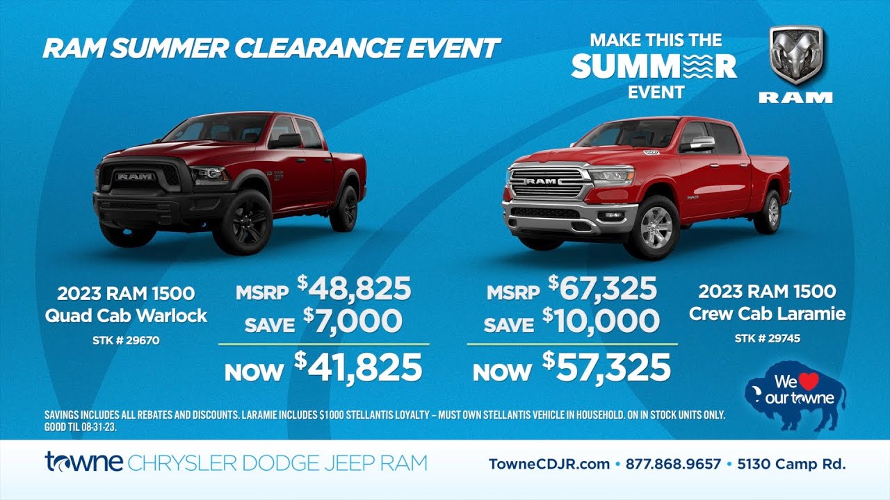 Save BIG On A RAM 1500 At Towne - YouTube