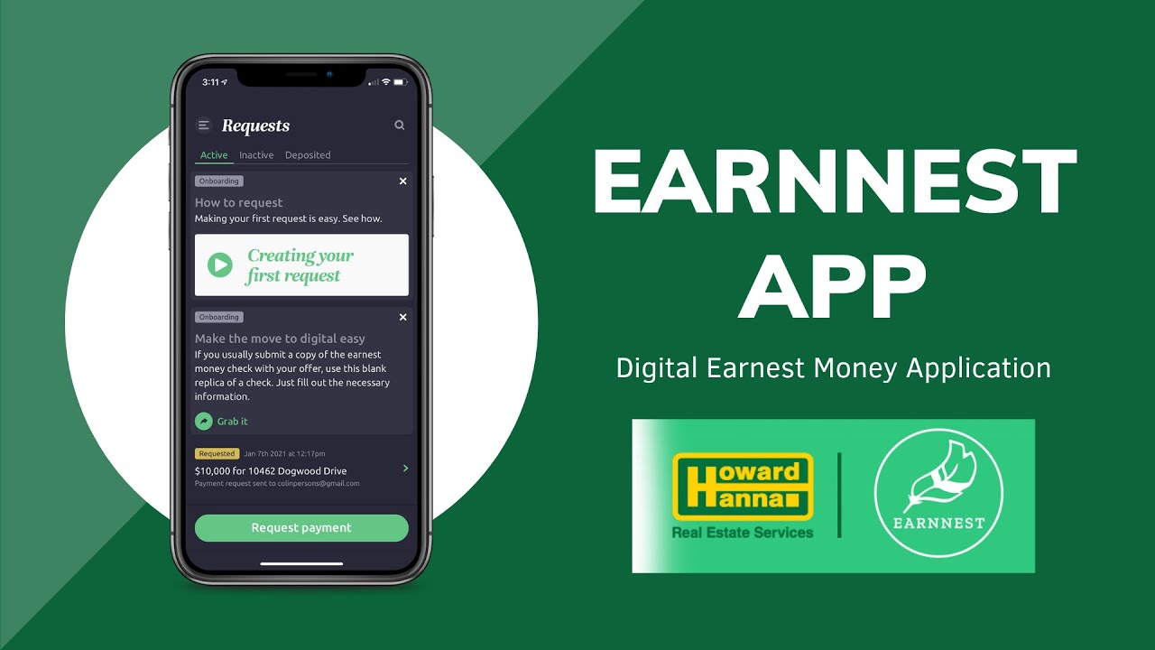 Earnnest App: Digital Earnest Money! - YouTube