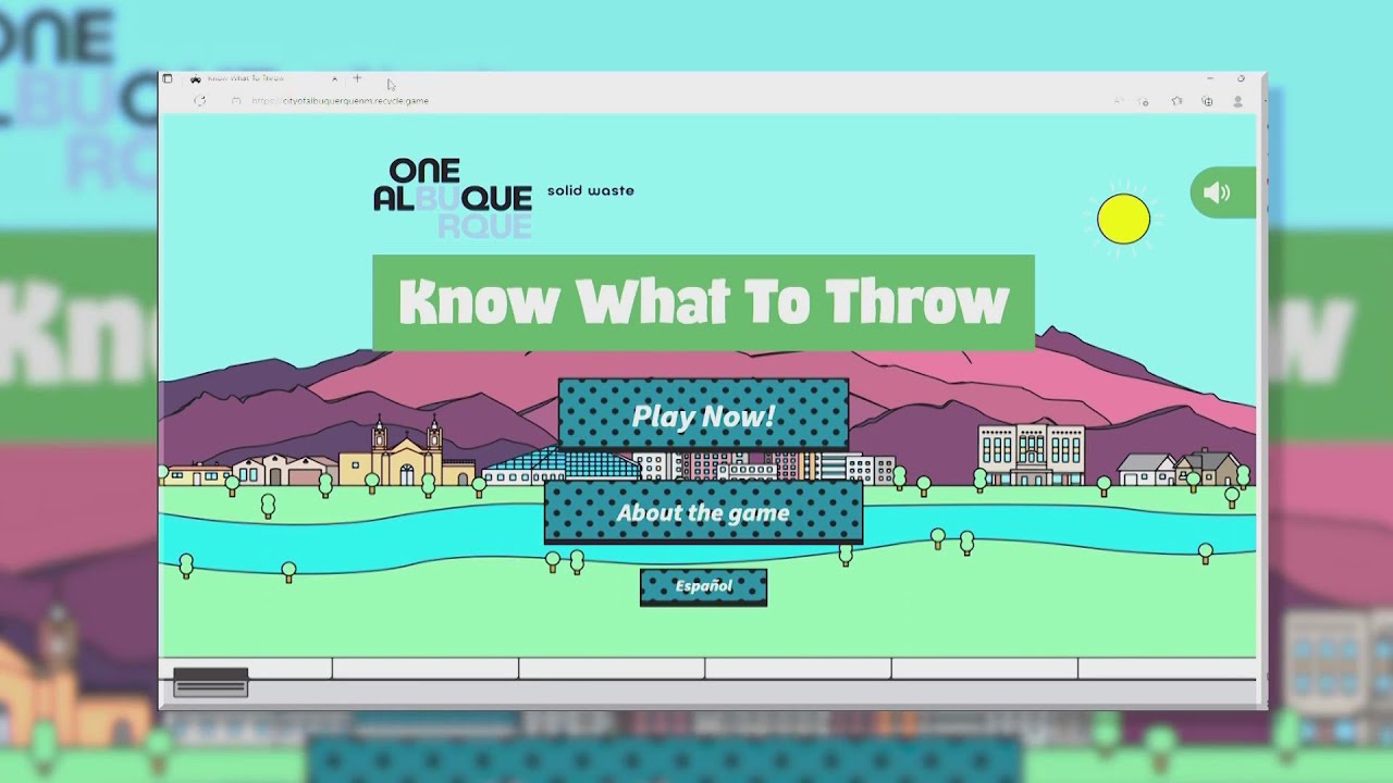 Albuquerque offering online recycling game for kids - YouTube