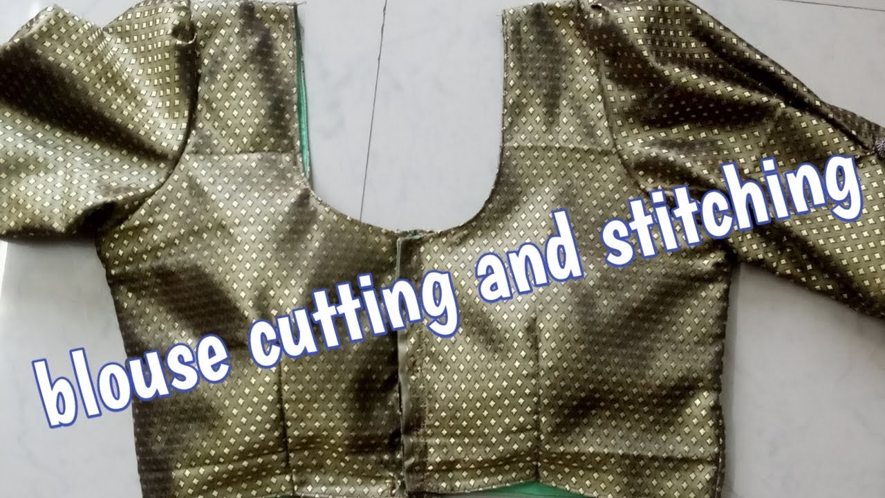 Saree Blouse Cutting And Stitching In Marathi
