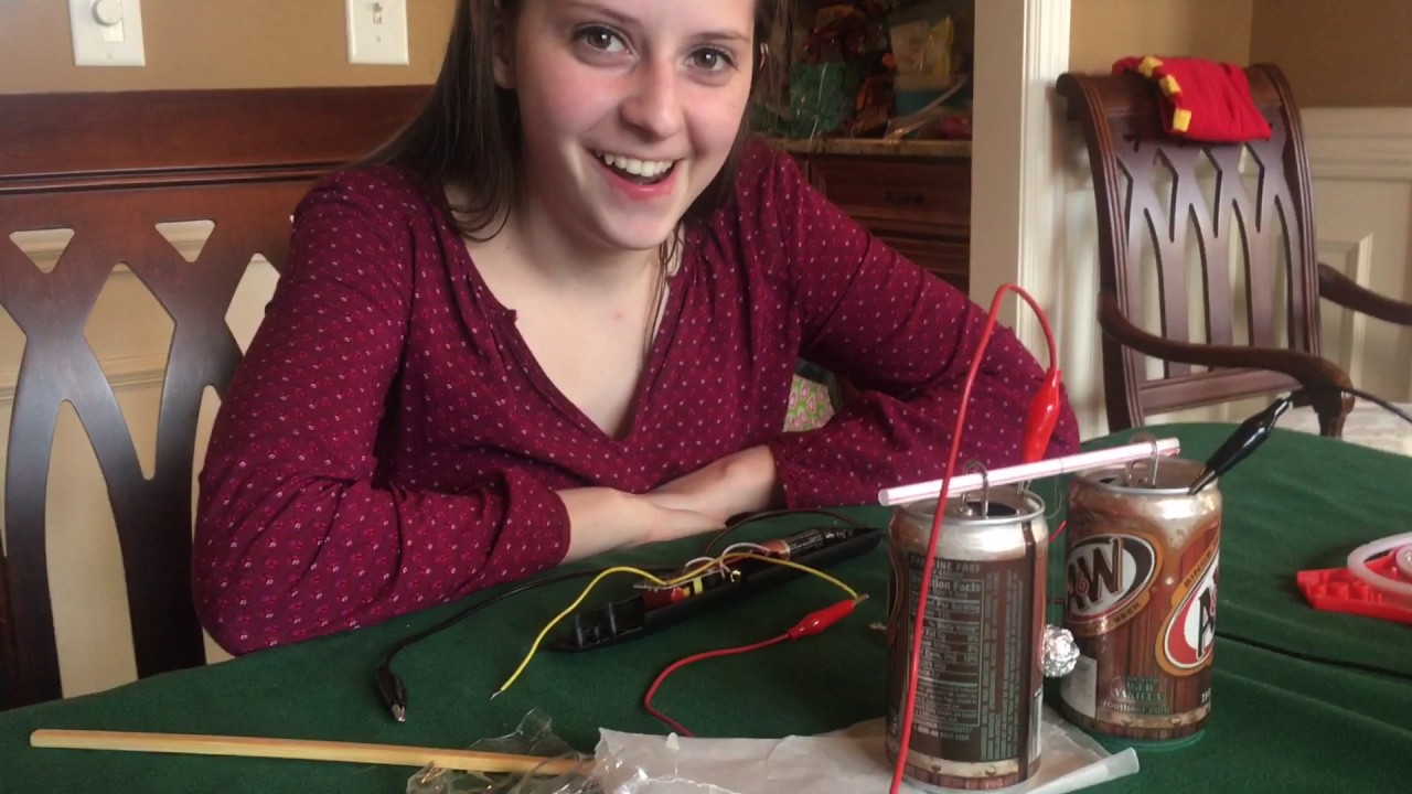 Science Fair Experiment - Franklin's Static Electricity Bell - YouTube