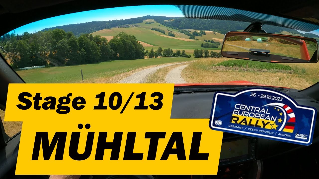 WRC Central European Rally 2023 | Stage 10/13 Mühltal | POV Recce - YouTube