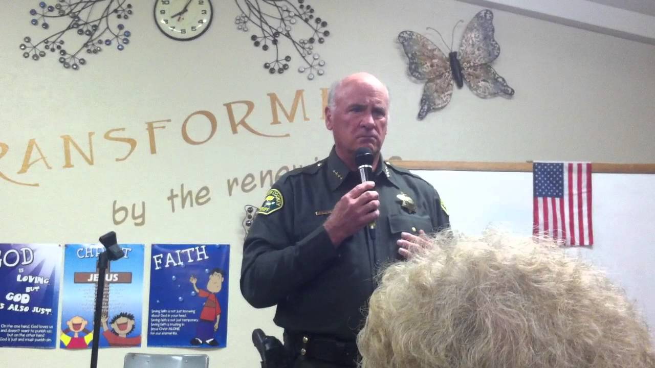 Placer County Sheriff Ed Bonner speaks to Lincoln Tea Party United (2 ...