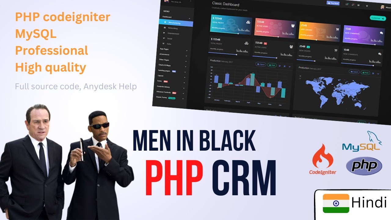 Php Crm Software Php Codeigniter Msql Live Online Demo Youtube 1070