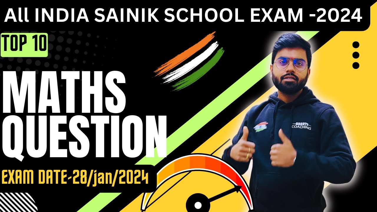  10 Challenging Maths Questions For Sainik School Entrance Exam 