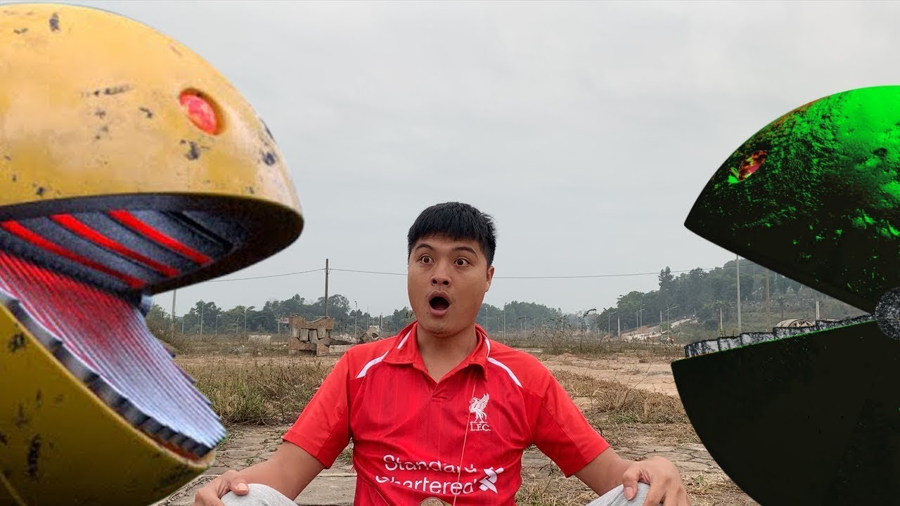 Pacman in Real Life - Robot Pacman Transforms! - YouTube