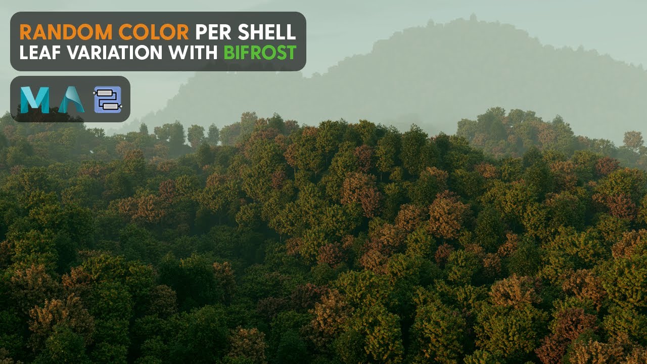 Tree colour variation with Bifrost - YouTube