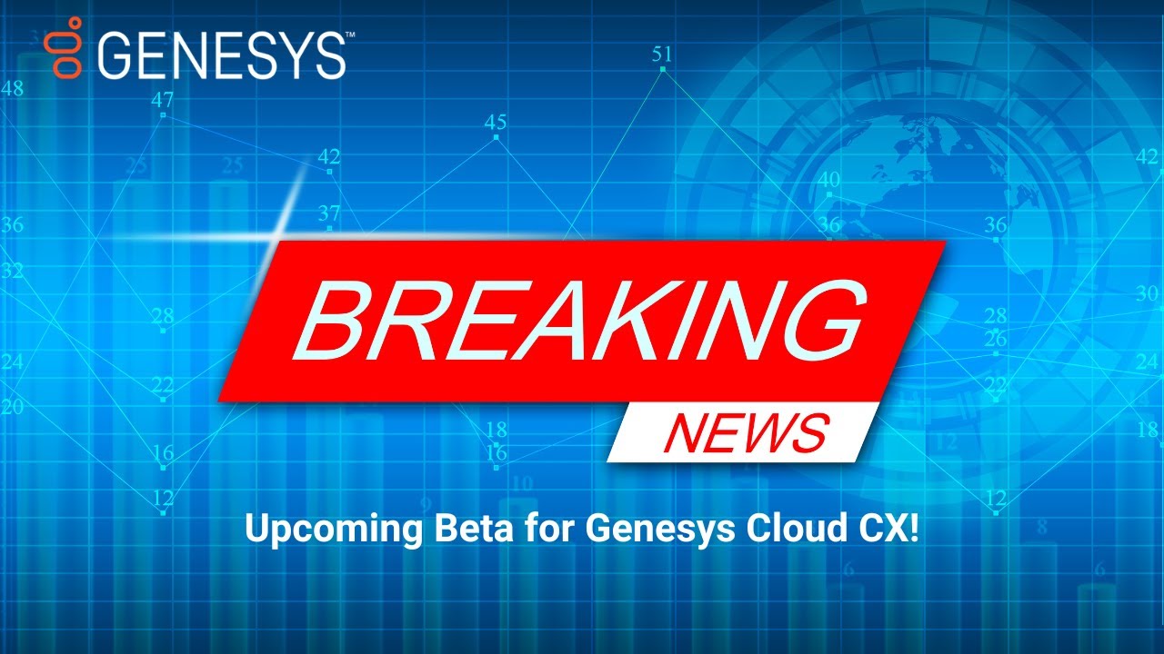 Breaking News: Analytics Dashboard Beta for Genesys Cloud CX! - YouTube