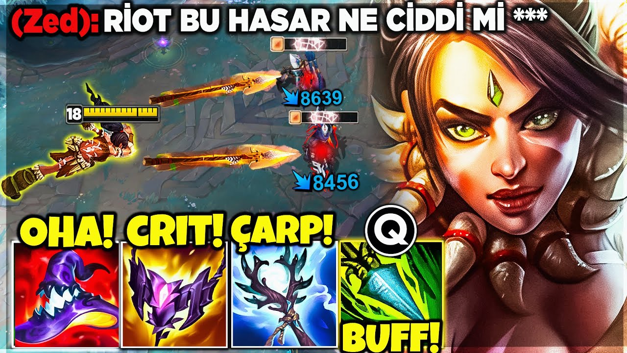 Nidalee AMA Mızrağı Yiyen Oyunu Siliyor !! Yeni Nidalee Q BUFF☺️ - YouTube