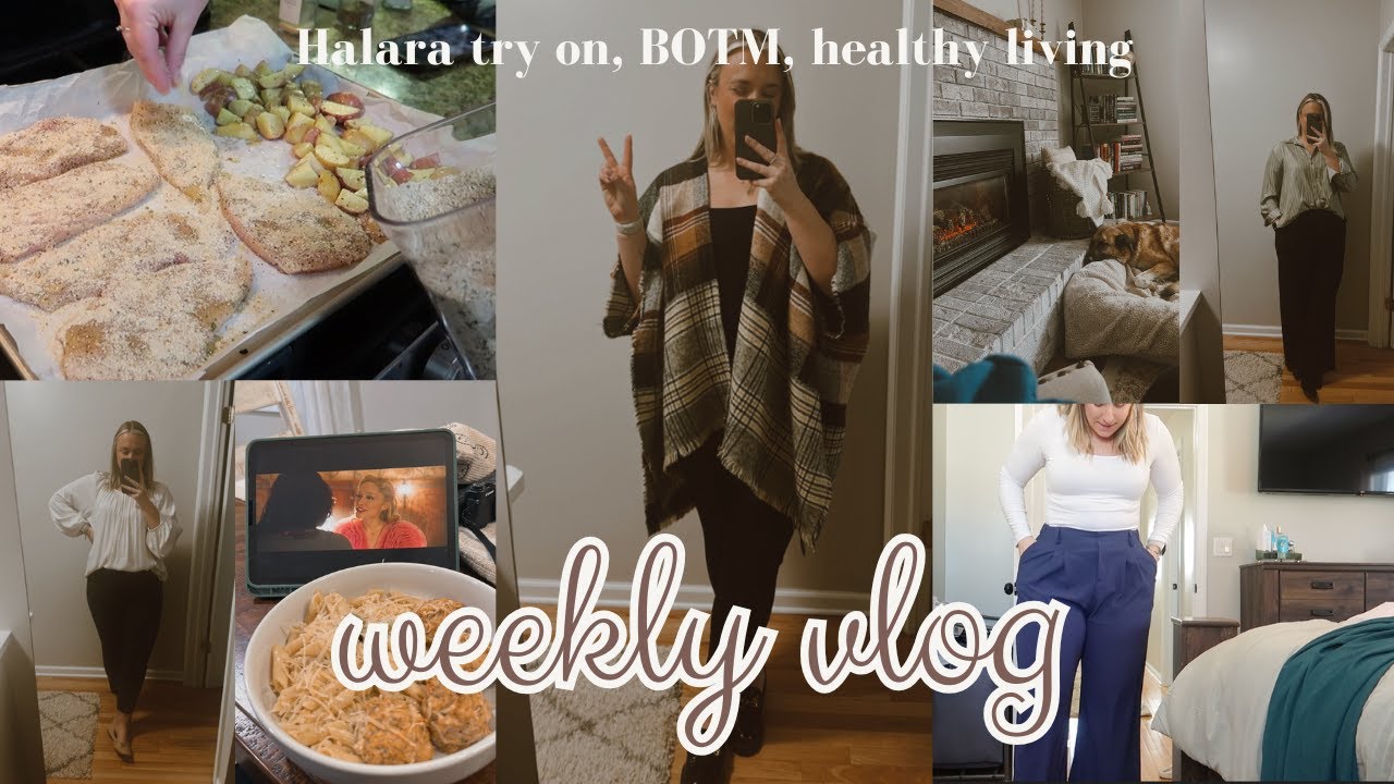 Halara try-on haul, creating a morning routine, book haul, & healthy ...
