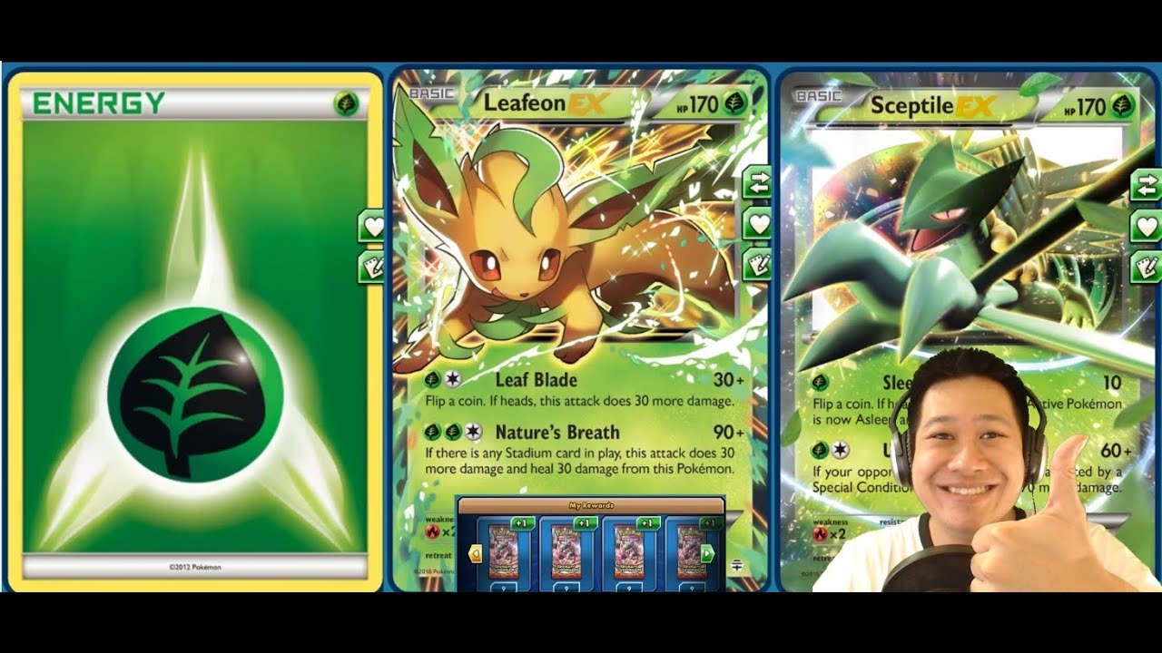 Efficient Leafeon Ex / Sceptile Ex Deck, Quick 120+ Damage + Disruption ...