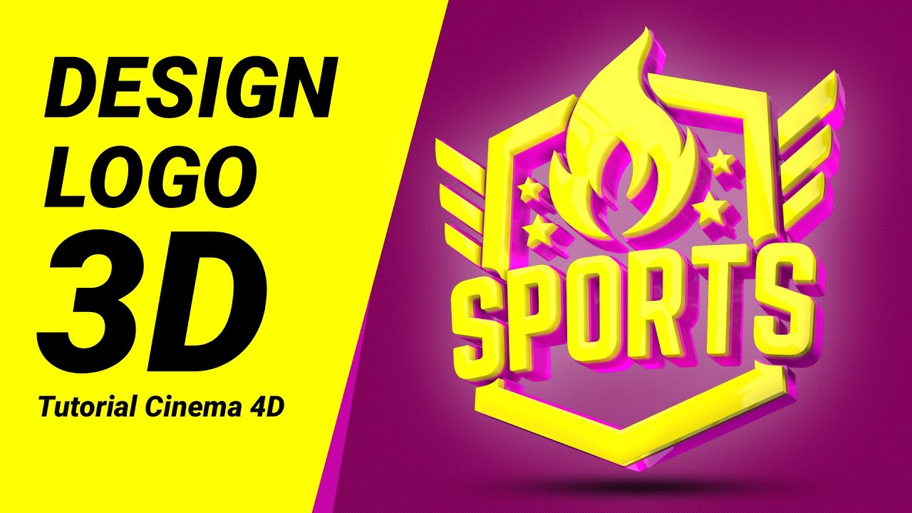 Design Logo 3D In Cinema 4D - YouTube