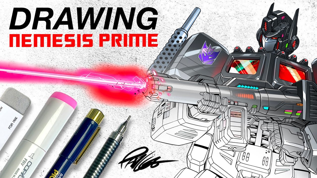 How I Draw: NEMESIS PRIME from TRANSFORMERS #01 - YouTube