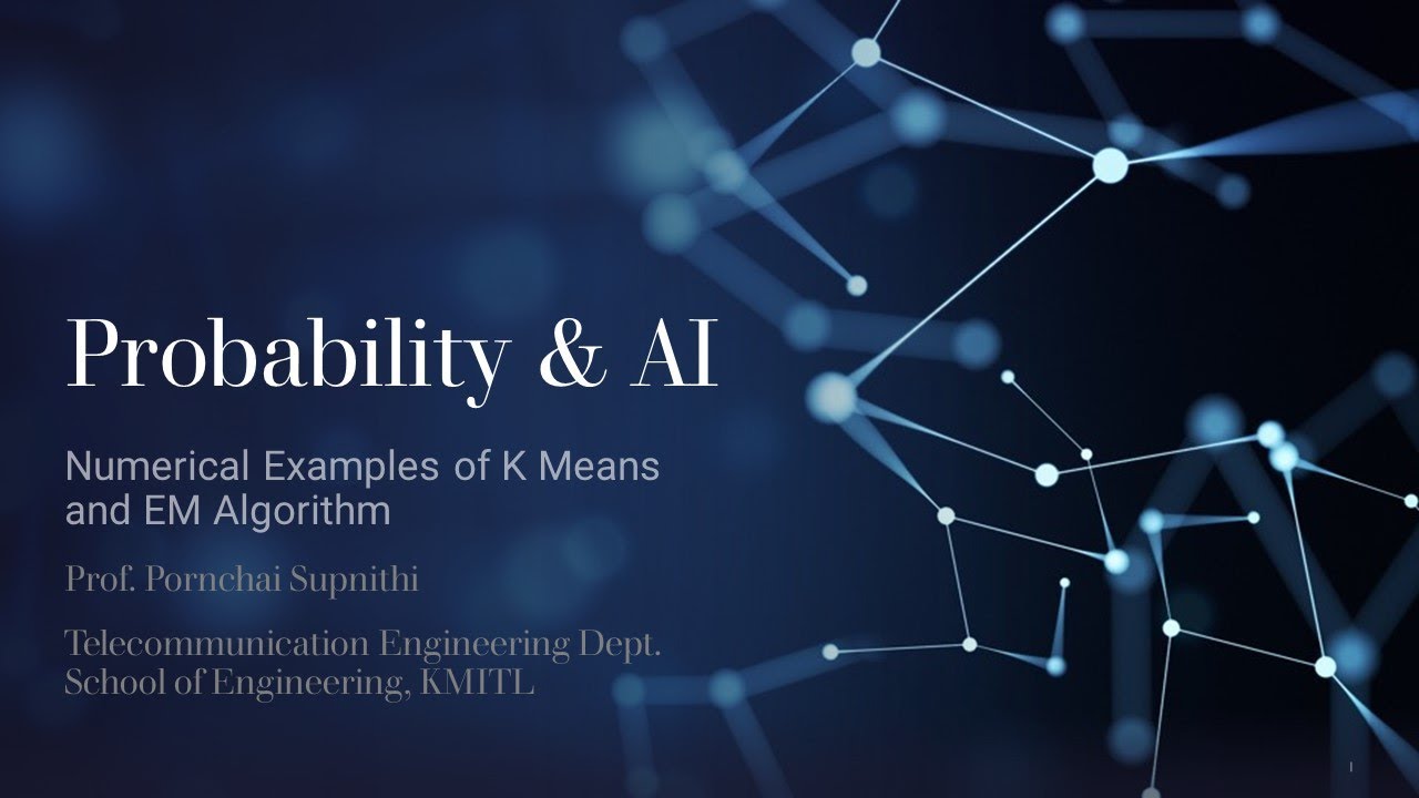 (English) Numerical Examples of K Means Clustering vs. Expectation ...