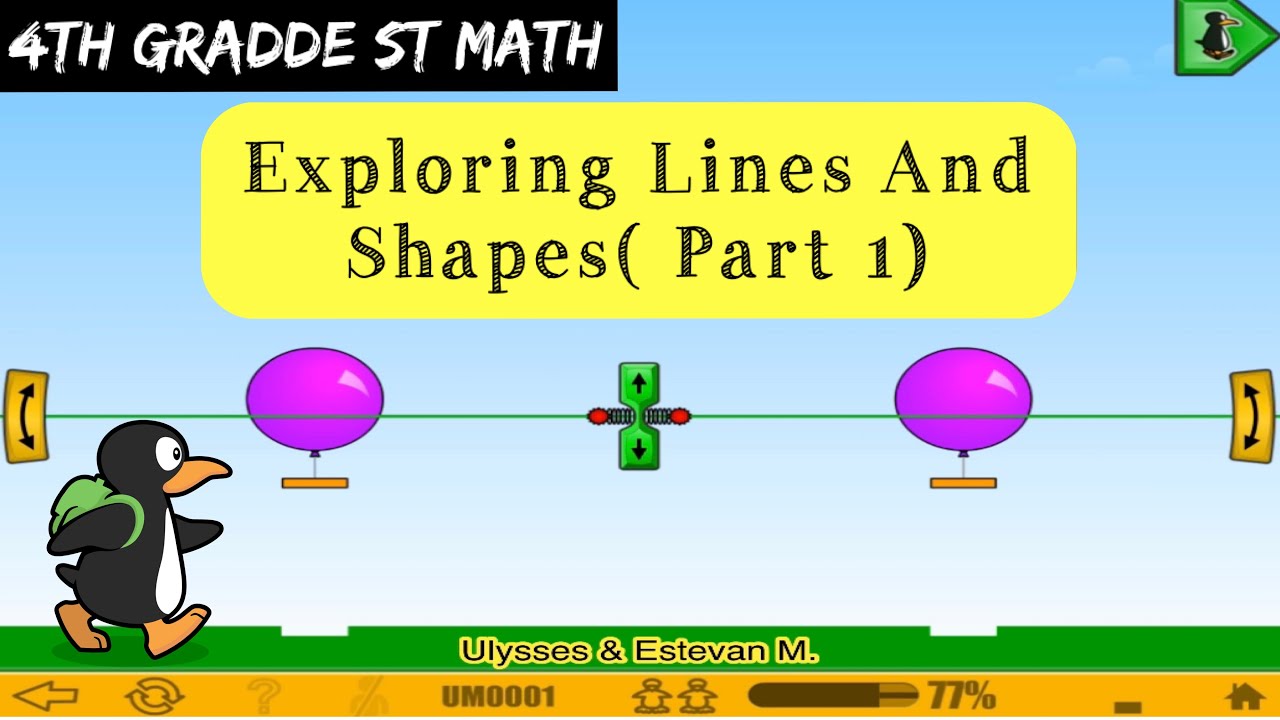 Exploring Lines And Shapes (Part 1) - 4th Grade ST Math With JiJi The ...