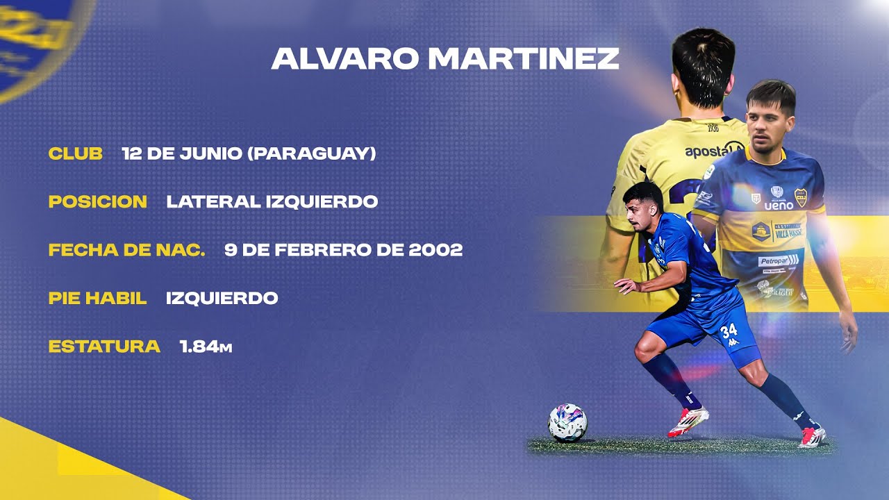 ÁLVARO MARTÍNEZ // LATERAL IZQUIERDO // CLUB 12 DE JUNIO 2025 - YouTube